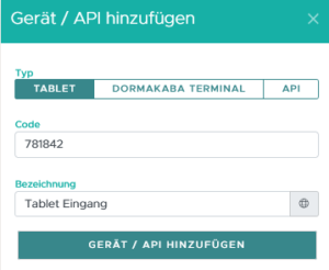 Gerät anmelden – TimeRocket – Tutorial