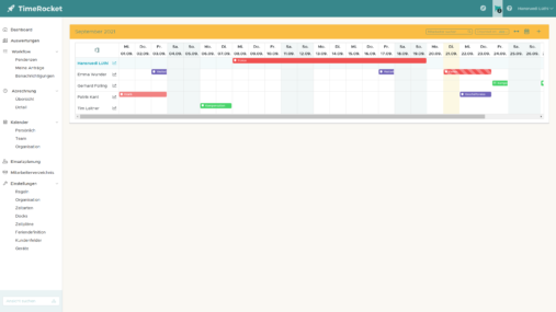Ansichten – TimeRocket – Tutorial