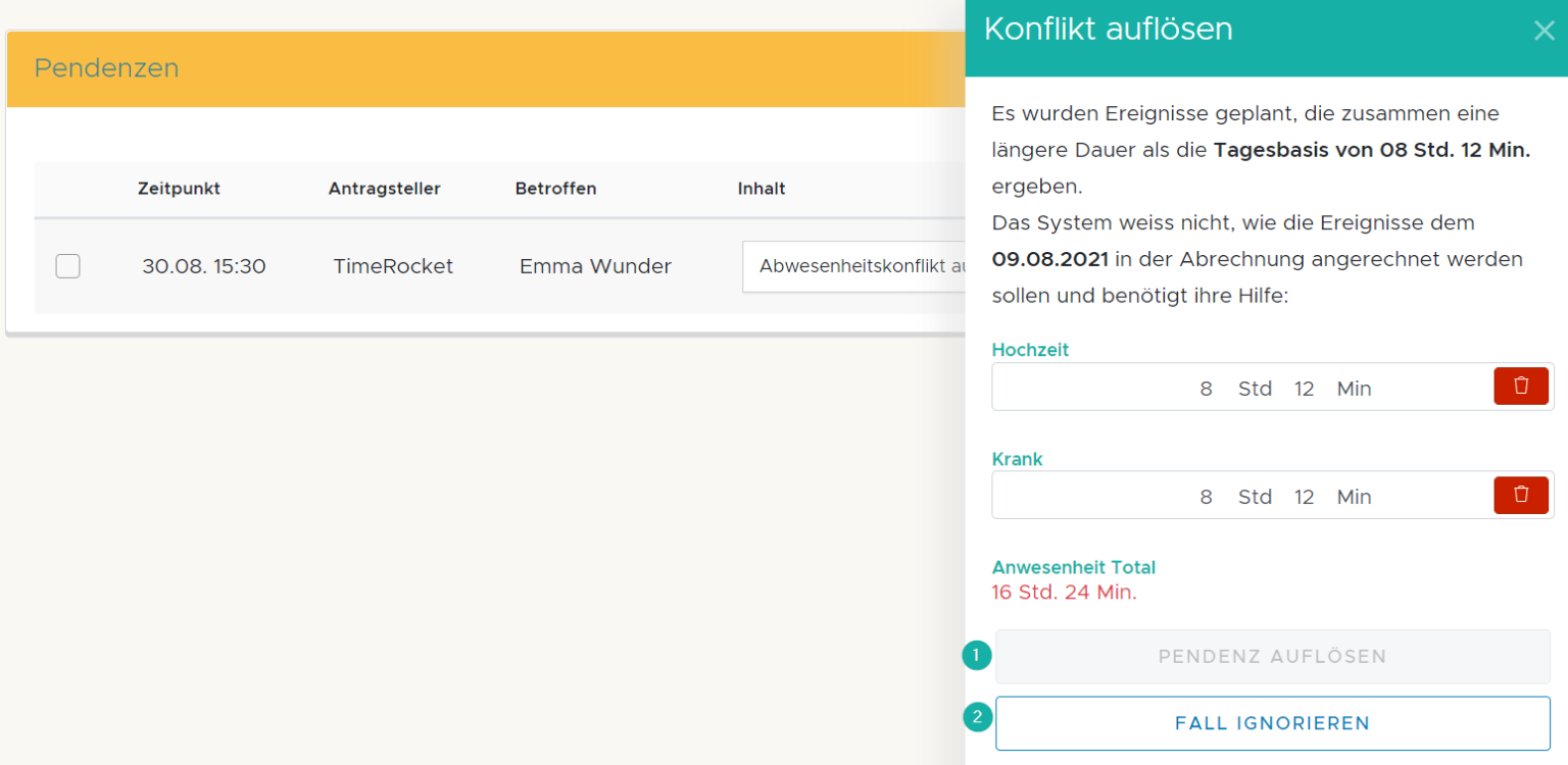 Zeitarten – TimeRocket – Tutorial