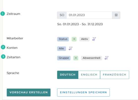Auswertungen: Jahreskumulativ – TimeRocket – Tutorial
